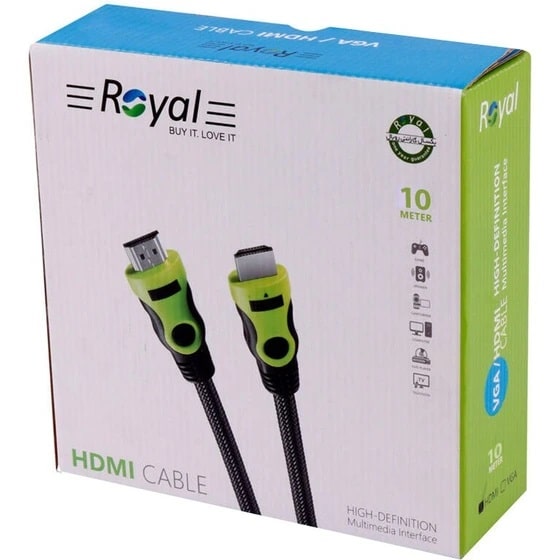 کابل HDMI رویال Royal طول 10 متر | رایان مدرن