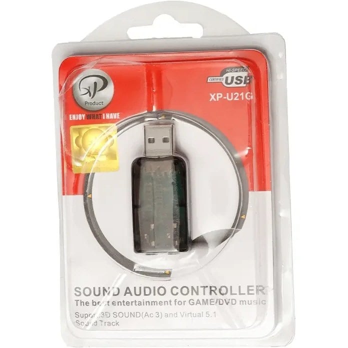 کارت صدا USB اکسترنال XP-Product مدل XP-U21G | رایان مدرن