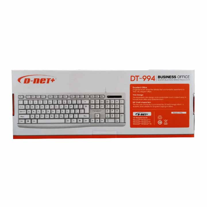 کیبورد سفید سیمی دی نت D-net مدل DT-994 | رایان مدرن
