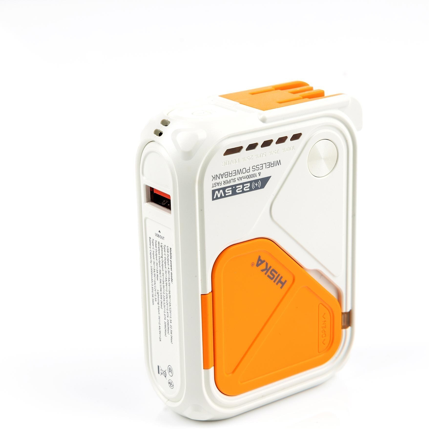 HISKA POWER BANK MODEL HP-123PD-پاوربانک هیسکا مدل HP-123PD ظرفیت 10000 میلی آمپر | رایان مدرن