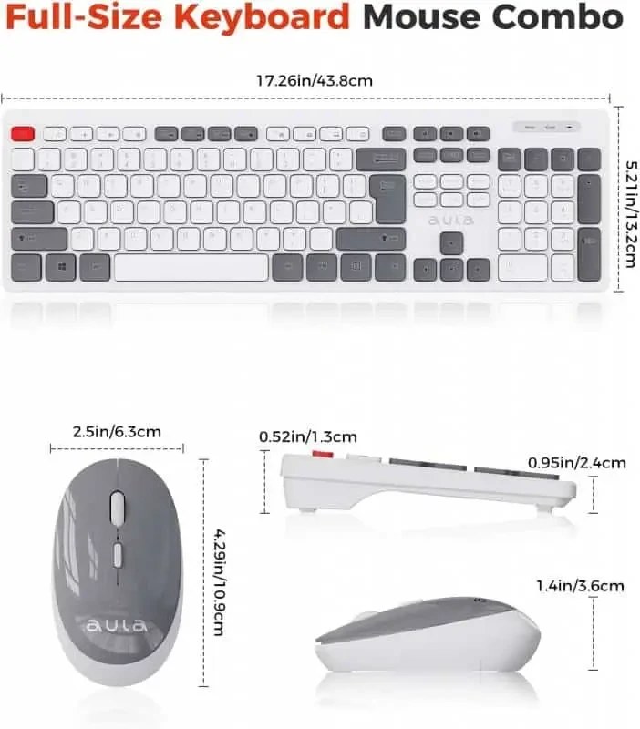 کیبورد و ماوس بی سیم AULA AC308 | رایان مدرن