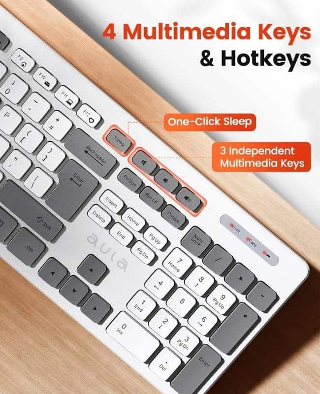 کیبورد و ماوس بی سیم AULA AC308 | رایان مدرن