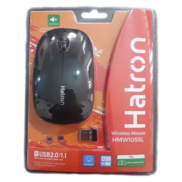موس بی سیم هترون HATRON مدل HMW105SL | رایان مدرن