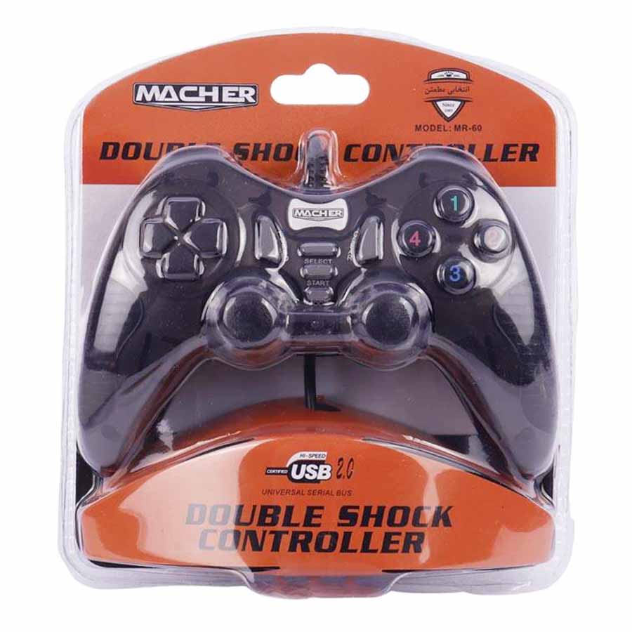 گیم پد تک شوک دار فانتری مچر MACHER MR-60 سفید | رایان مدرن