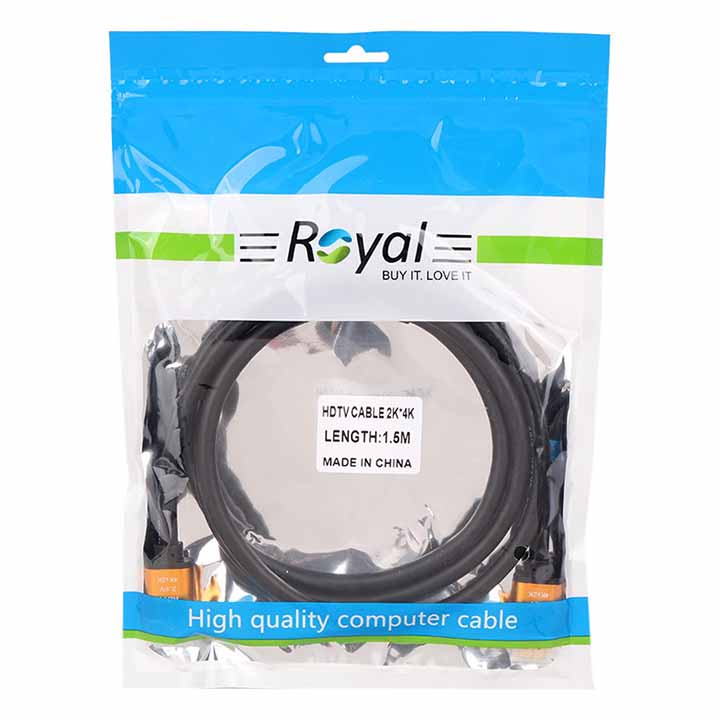 کابل HDMI رویال Royal طول 1.5 متر 4K | رایان مدرن