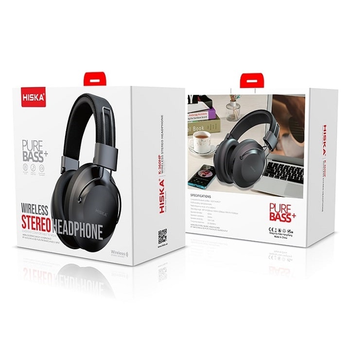 هدفون بی‌سیم هیسکا HISKA مدل K-360HP | رایان مدرن