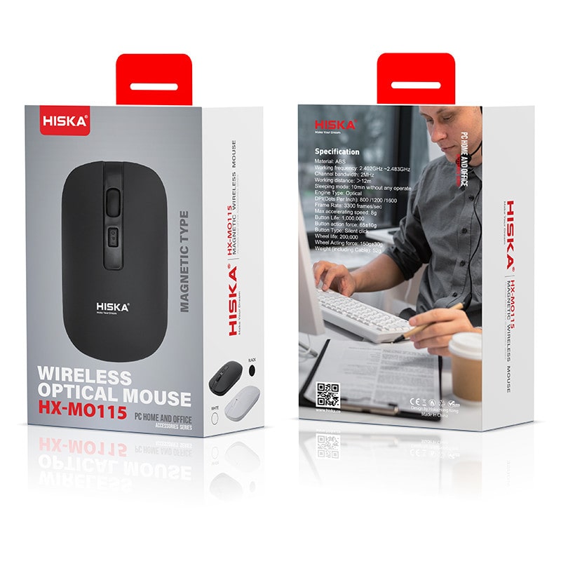 موس بی سیم هیسکا HISKA مدل HX-MO115 | رایان مدرن
