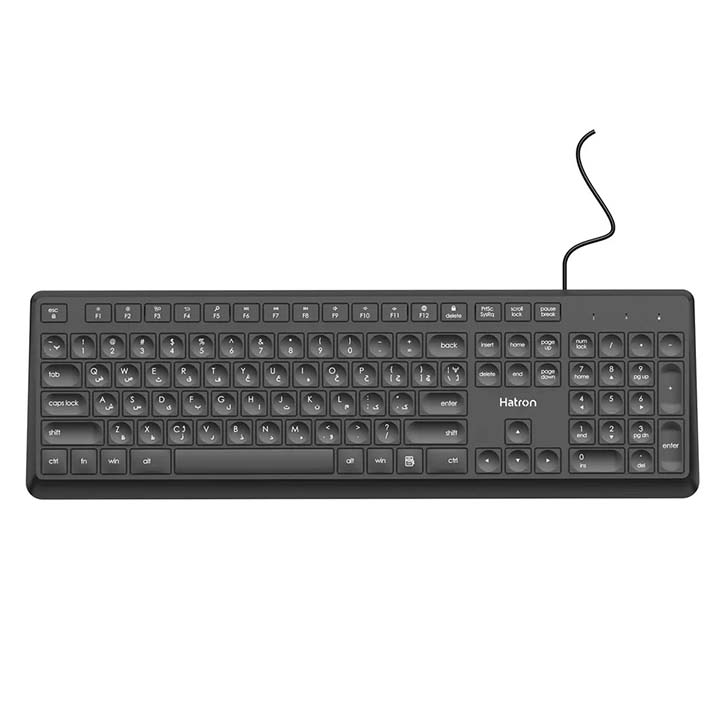 کیبورد سیمی هاترون HATRON مدل HK190 | رایان مدرن