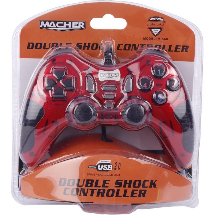 گیم پد تک شوک دار فانتری مچر MACHER MR-60 سفید | رایان مدرن