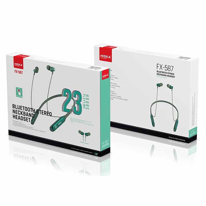 هنزفری دورگردنی بلوتوثی هیسکا HISKA مدل FX-587 | رایان مدرن