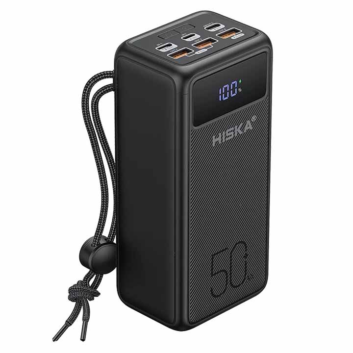 پاوربانک هیسکا HISKA مدل HP-510PD ظرفیت 50000 میلی آمپر ساعت | رایان مدرن